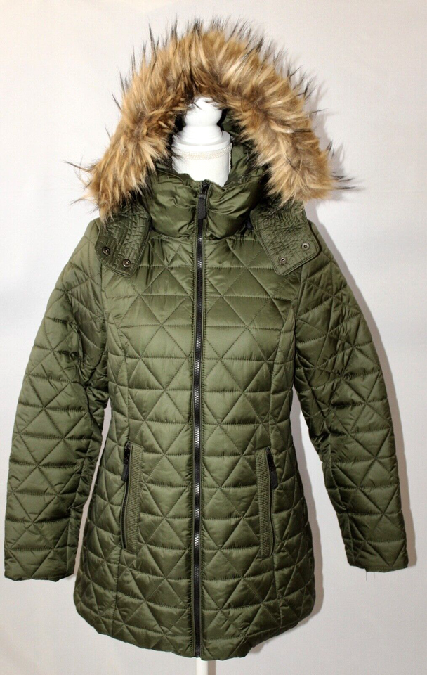 MARC New York CYPRESS Women's Quilted Puffer Jacket Green SZ S NWOT ...