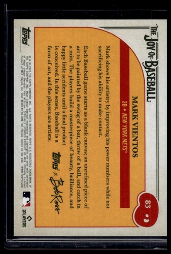 2023 Topps x Bob Ross: Mark Vientos Auto Sap Green 83C Mets /75 | eBay
