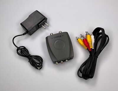 RF Modulator - RCA / Composite A/V to RF (Coax) /RCA Converter Kit w ...