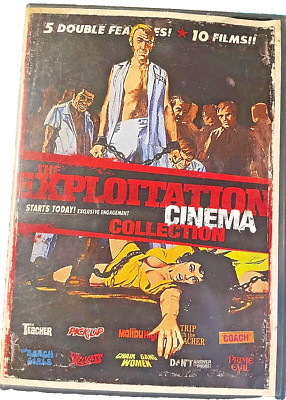 THE EXPLOITATION CINEMA COLLECTION 5 Double Features 10 Films Hellcats ...
