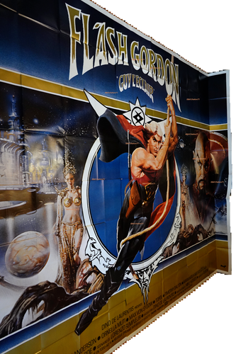 FLASH GORDON guy l'eclair poster french giant BILLBOARD ORIGINAL 8 ...