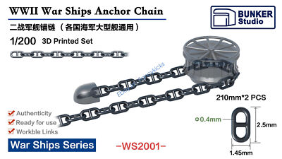 BUNKER WS2001 WWII War Ships Anchor Chain (Plastic model) | eBay