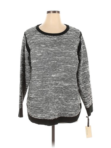 NWT Emaline Woman Women Gray Pullover Sweater 1X Plus | eBay