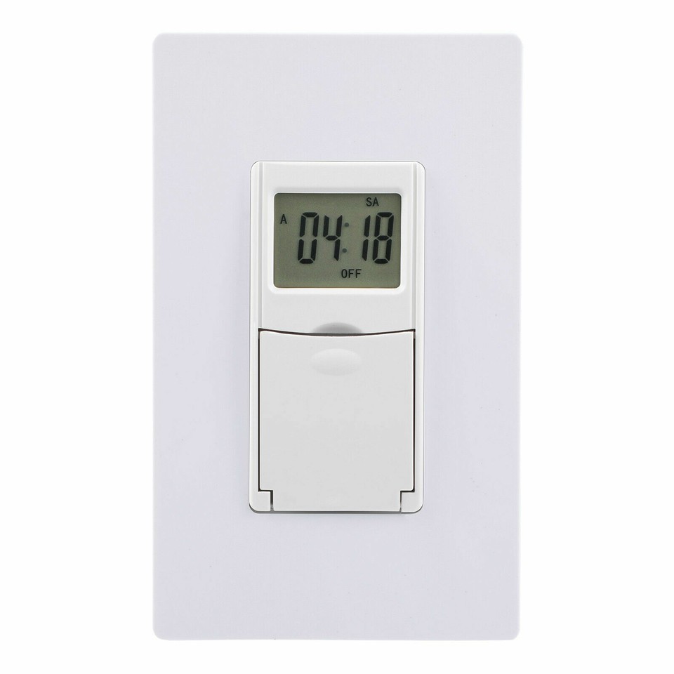 DEWENWILS Indoor in Wall Light timer Switch 7Day Digital Timer Switch ...