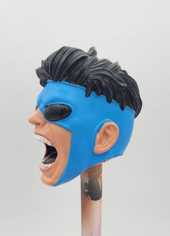 Marvel Legends Custom Screaming Invincible Head 1/12 Scale Painted | eBay