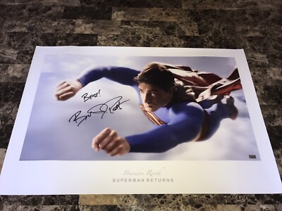 Superman Returns Authentic Brandon Routh Hand Signed Movie Poster Print ...