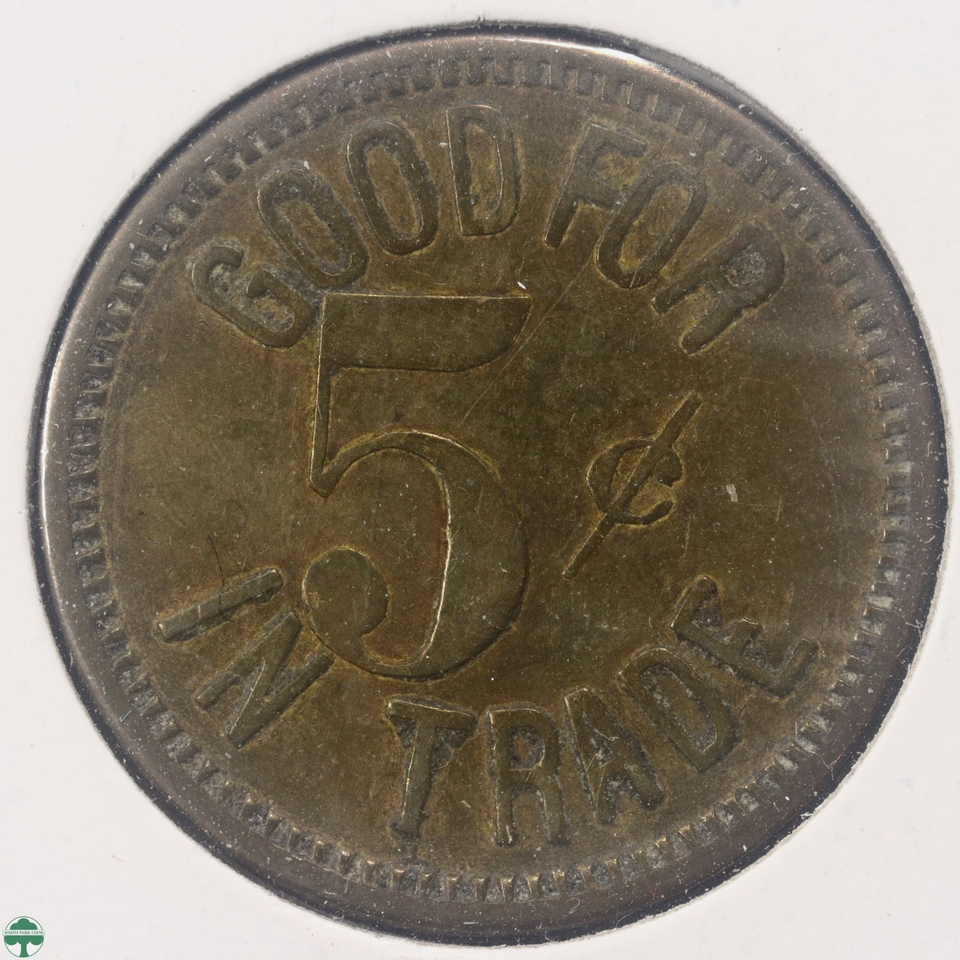 Lot of 9 - US Trade Tokens 5c- 25c Many have Love token Style Reverses ...