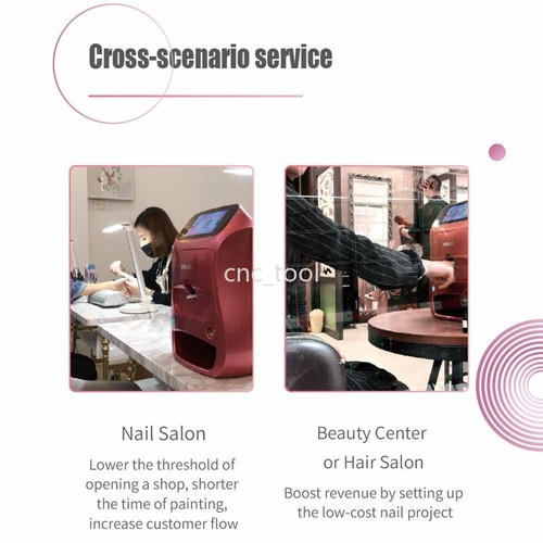3D Touch Screen Nail Printer APP DIY Auto Nail Art Printing Machine w ...