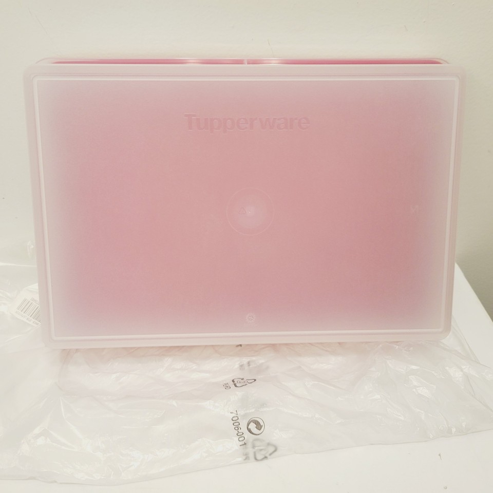 Tupperware Snack N Store Large Keeper Rectangle Container Passion Lid ...