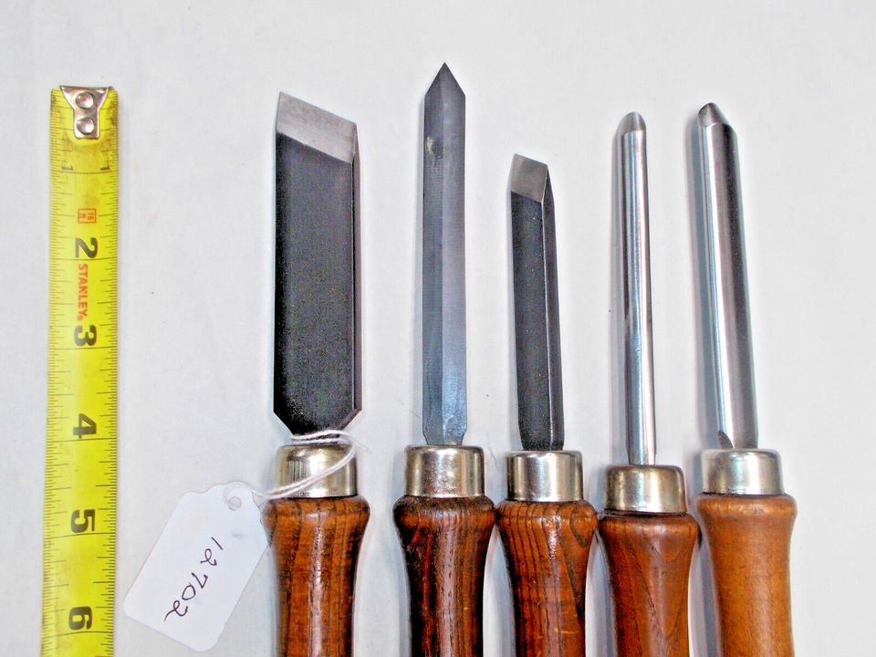 Lathe Chisels, Craftsman Wood Lathe Turning Chisels, 5 Various Geometry ...