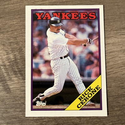 1988 Topps Baseball Rick Cerone #561 New York Yankees MLB | eBay