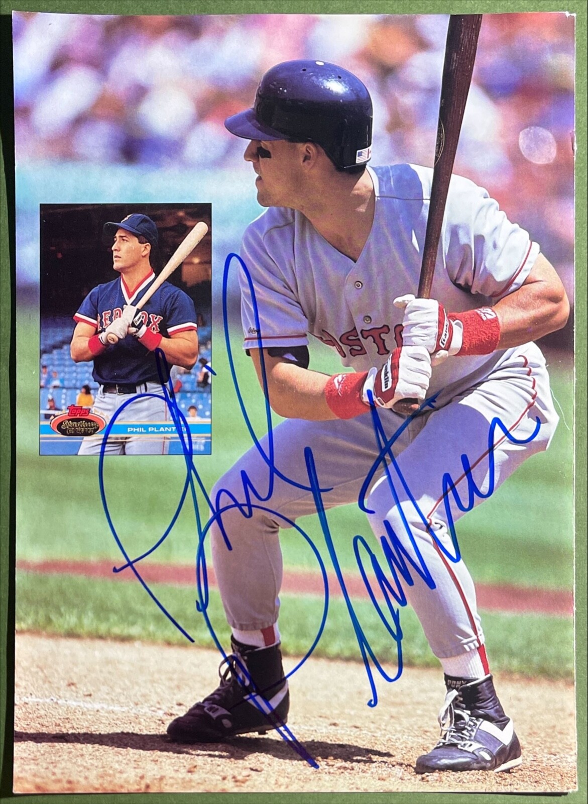 PHIL PLANTIER AUTOGRAPHED 8X10 PHOTO BOSTON RED SOX | eBay