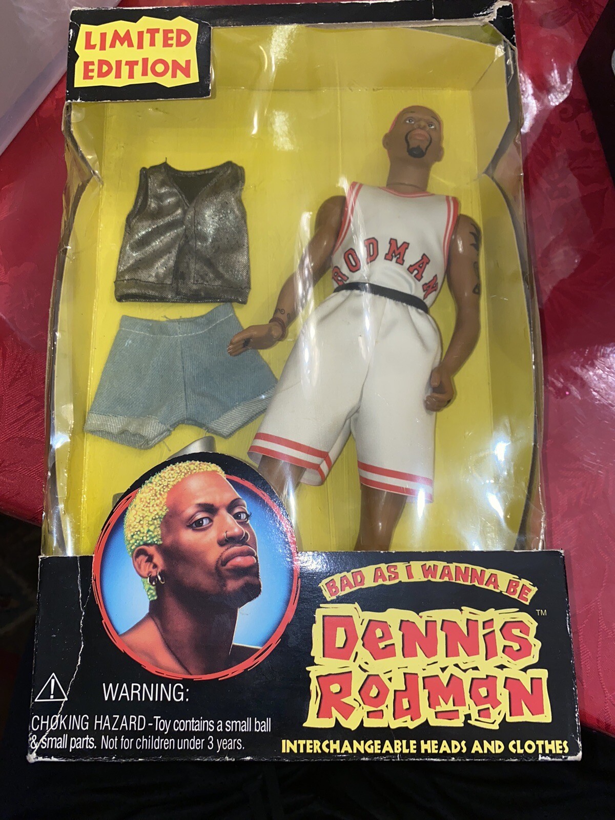 VINTAGE Dennis Rodman Bad As I Wanna Be Action Figure Limited Edition ...