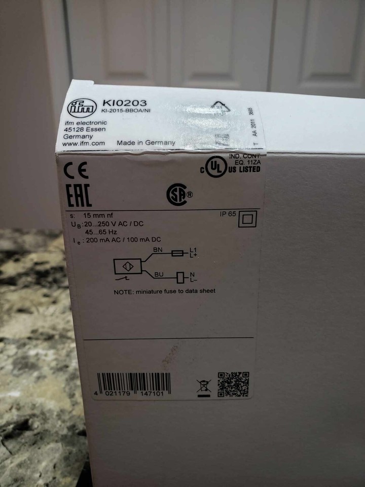 IFM EFECTOR KI-2015-BBOA/NI-KI0203 SENSOR | eBay