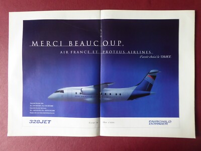 7/1997 PUB FAIRCHILD DORNIER 328JET AIR FRANCE AIR INTER EXPRESS FRENCH ...