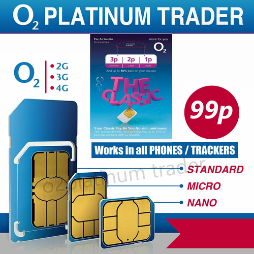 O2 Sim Card - New and Sealed Classic O2 Pay As You Go 02 O2 PAYG | eBay