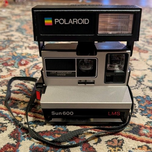 Vintage Polaroid Sun 600 LMS Instant Film Flash Land Camera with Strap ...