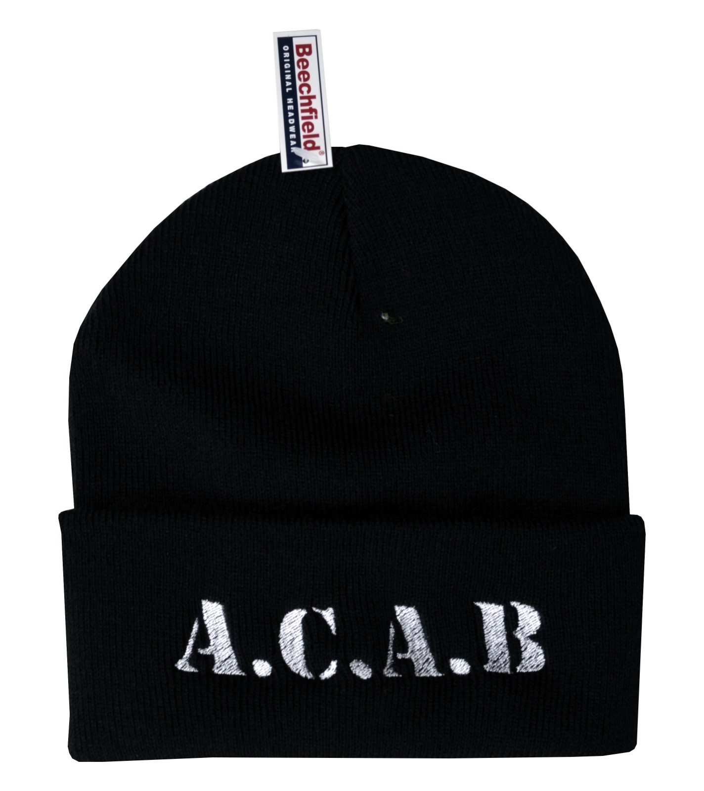 PUNK ROCKER EMBROIDERED BEANIE HAT WINTER 1977 ANARCHIST ALL CATS ARE ...