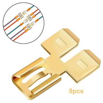 Double Spade Connector Wire Terminals Adapter Electrical Tab Slip | eBay