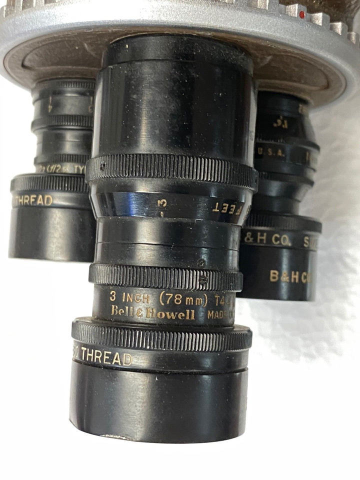 Bell & Howell 16mm Filmo 70 Cine Camera w/3 Lenses Rebuilt Warranty ...
