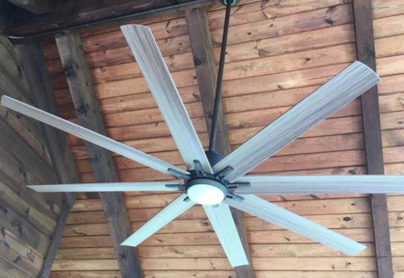 Outdoor/Indoor 72" Large Windmill Ceiling Fan + Remote Bronze Patio LED ...