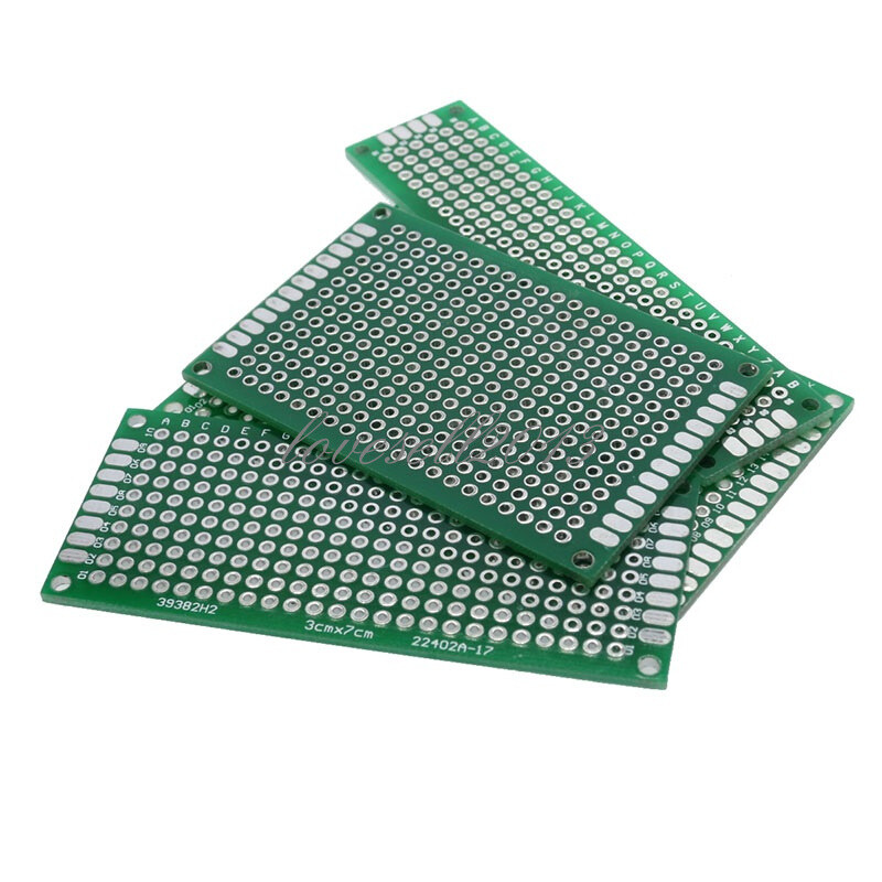 8PCS Double Side Prototype PCB Tinned breadBoard 5x7 4x6 3x7 2x8CM Each ...