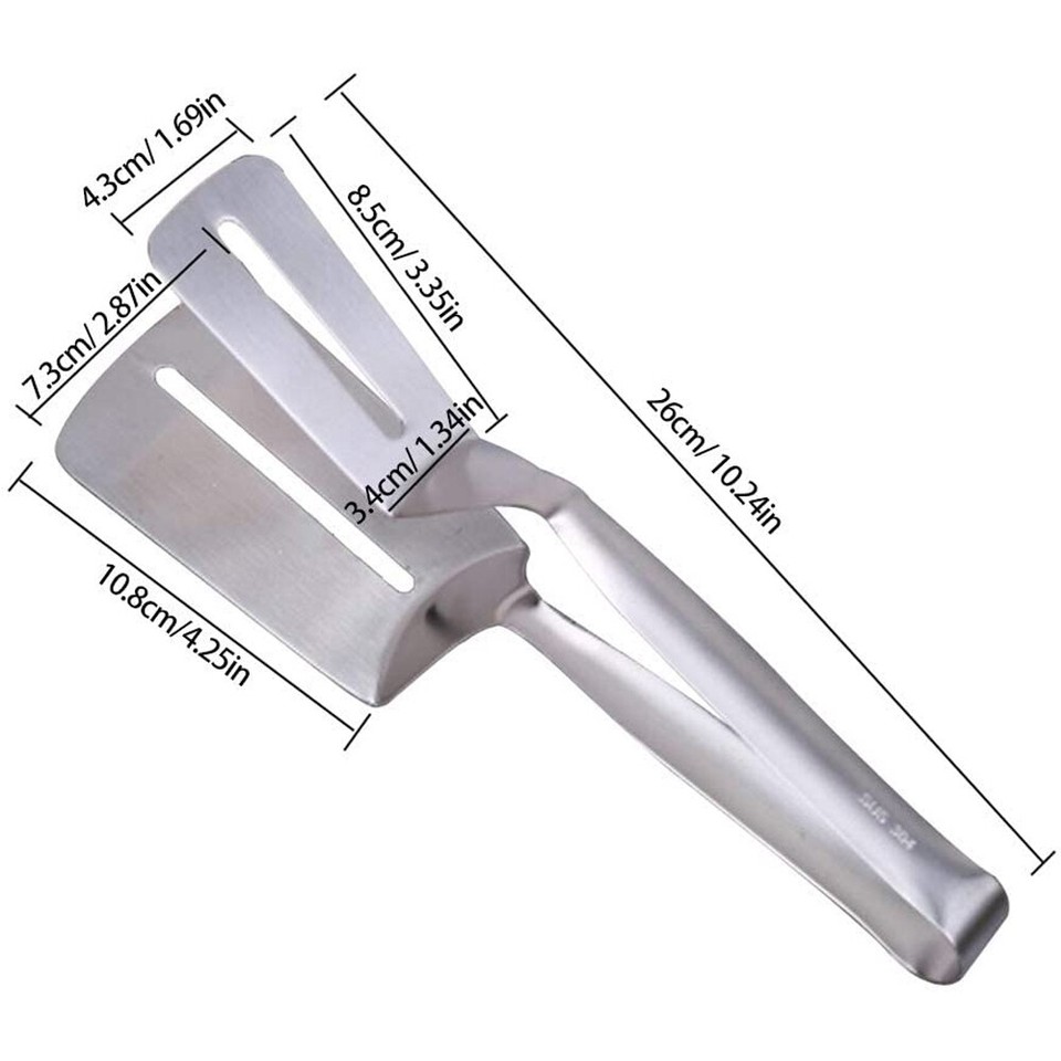 Stainless Steel Steak Clamp Food Clip Tongs Bread Meat BBQ Kitchen ...