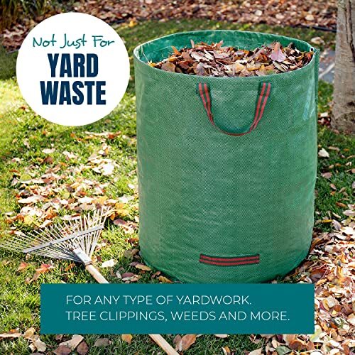 Big Gulp Lawn Bags 3-Pack 72 gallons Leaf Bags with Reinforced Handles ...