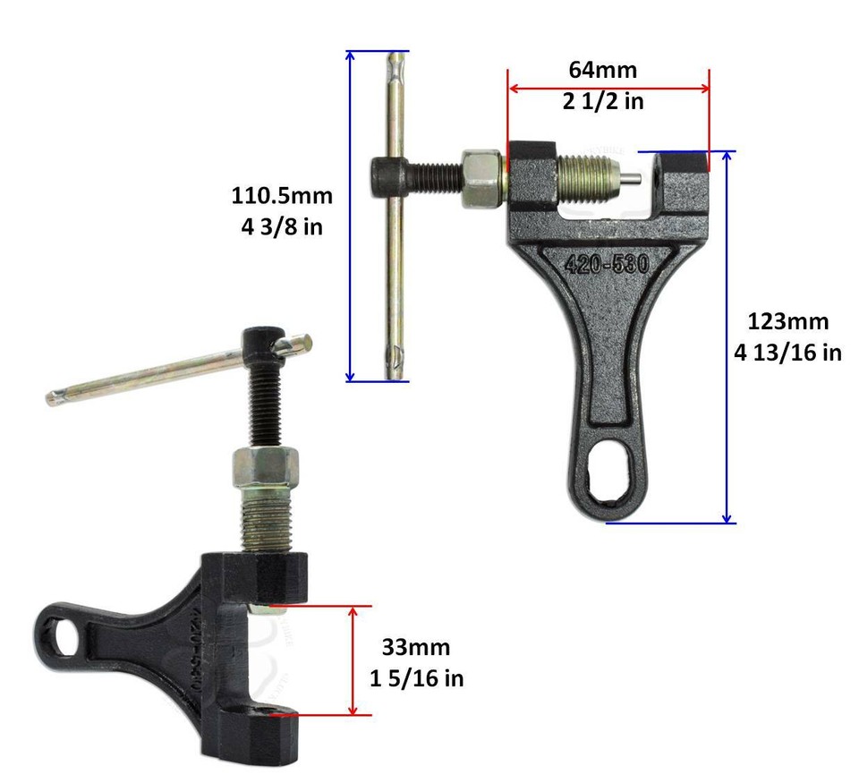 Chain Master Link Splitter Tool 420 530 Motorcycle Breaker Rivet ...