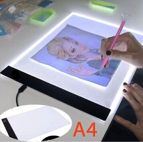 A4 LED Tracing Table Display Light Box Pad Drawing Artist Stencil Board ...