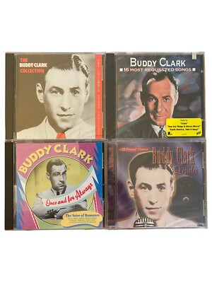 4 Buddy Clark CDs ~ Linda ~ 16 Most Requested ~ Collection ~ Once and ...