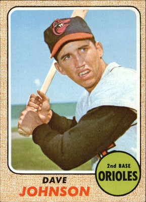 1968 Topps #273 Dave Johnson Scan of the Card you'll receive Condition ...