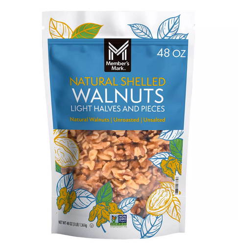 2 PACK - Member's Mark Natural Shelled Walnuts 3 lbs (Total 6 lbs) FREE ...