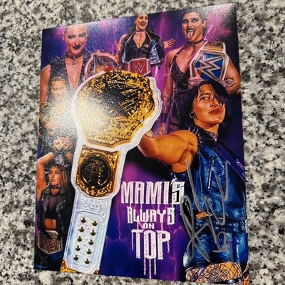 Rhea Ripley SIGNED AUTOGRAPHED Rare 8X10 Edit PHOTO WWE MAMI | eBay