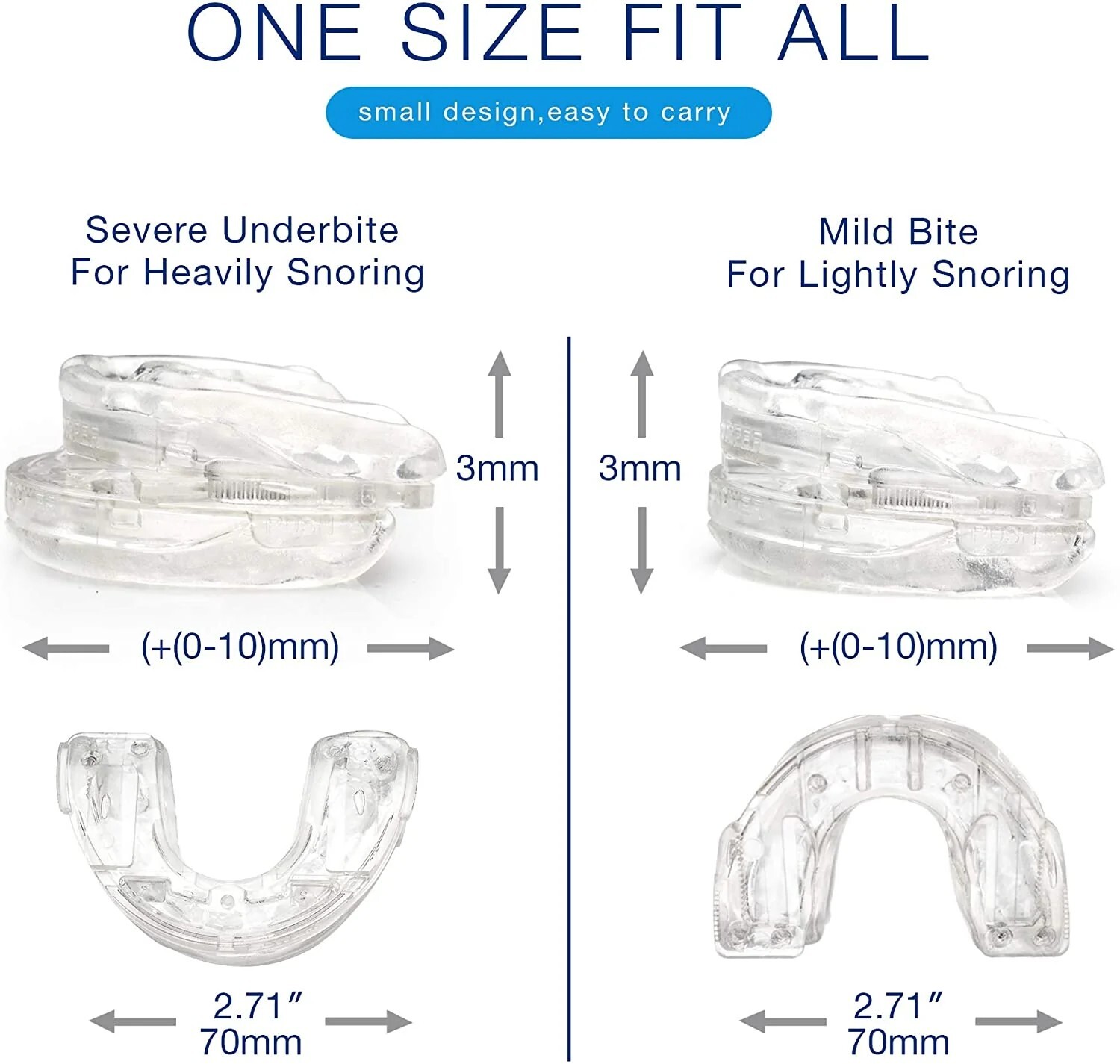 Stop Snoring Mouth Guard Snore Stopper Anti Snore Mouthpiece Grinding ...