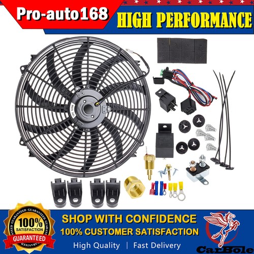 16" Inch Electric Radiator Fan Pusher Puller 120w High Power Motor 3500 ...