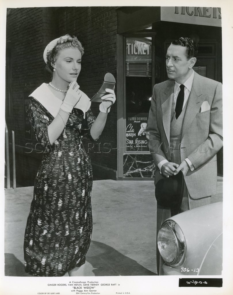 PEGGY ANN GARNER REGINALD GARDINER BLACK WIDOW 1954 VINTAGE PHOTO ...