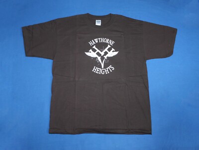 Y2K Hawthorne Heights Shirt Screamo Band Brown Men's Tee Extra Large | eBay