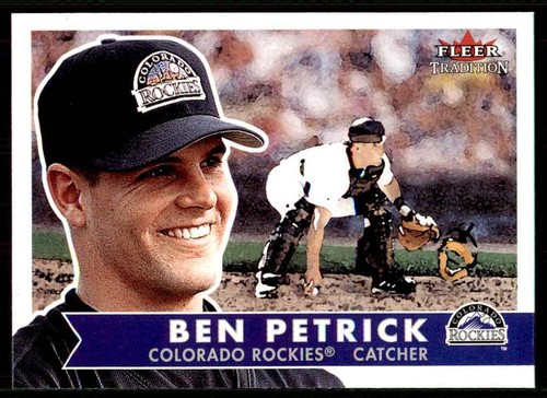 2001 Fleer Tradition Ben Petrick Baseball Cards #65 | eBay