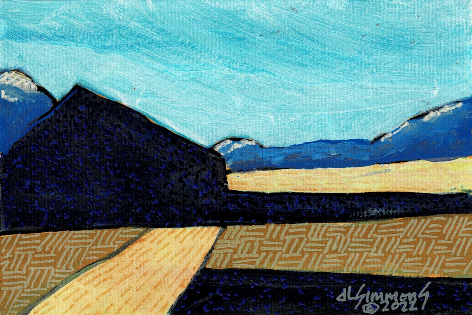 Acrylic on Paper - Studies, small paintings - Series of 24 images ...