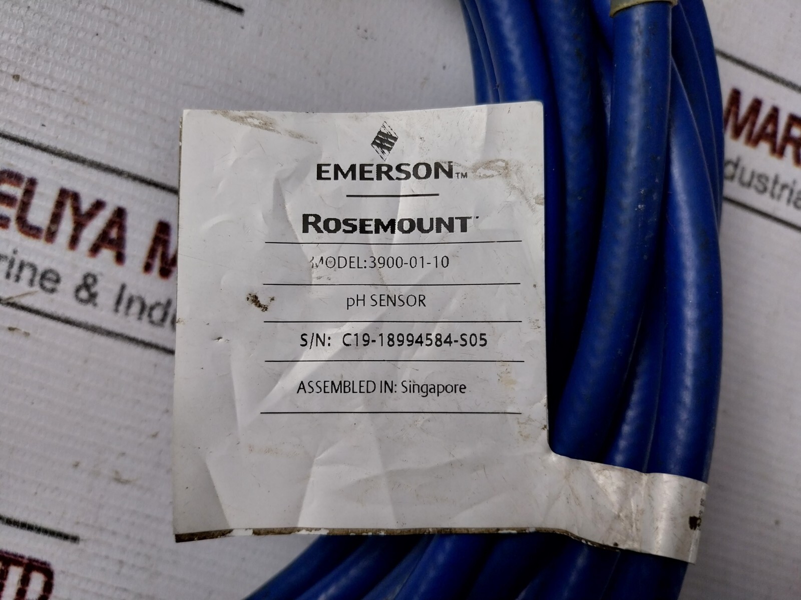 Rosemount Emerson 3900-01-10 pH Sensor 9.5 Meter | eBay