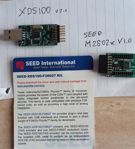 XDS100V2 SEED F28027KIT USB programmer kit &control card | eBay