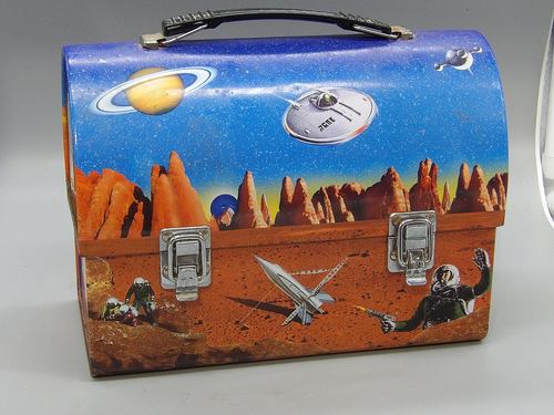 2005 Accoutrements Lunch Box ~ Mars And Planets Beyond #11607 Retro ...