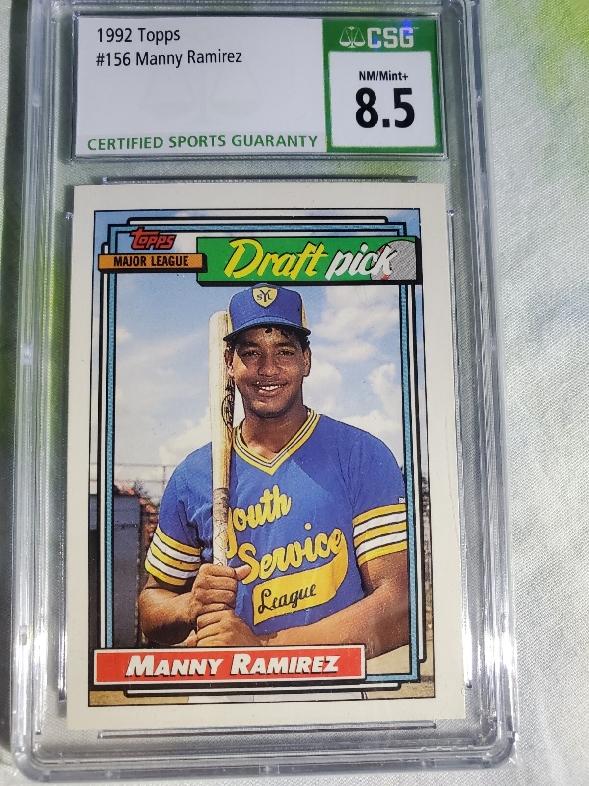 1992 Topps #156 Manny Ramirez CSG 8.5 NM-MINT+Draft Pick | eBay