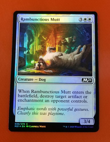 1x Rambunctious Mutt | FOIL | M21 Core Set 2021 | MTG Magic Cards | eBay