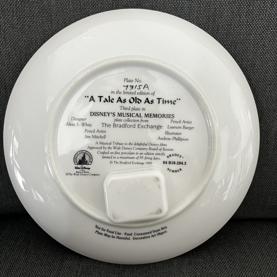 Bradford Exchange Disney Musical Memories Plate Lot. Aladdin Peter ...