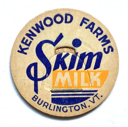 KENWOOD FARMS SKIM MILK BURLINGTON VERMONT VT MILK CAP | eBay