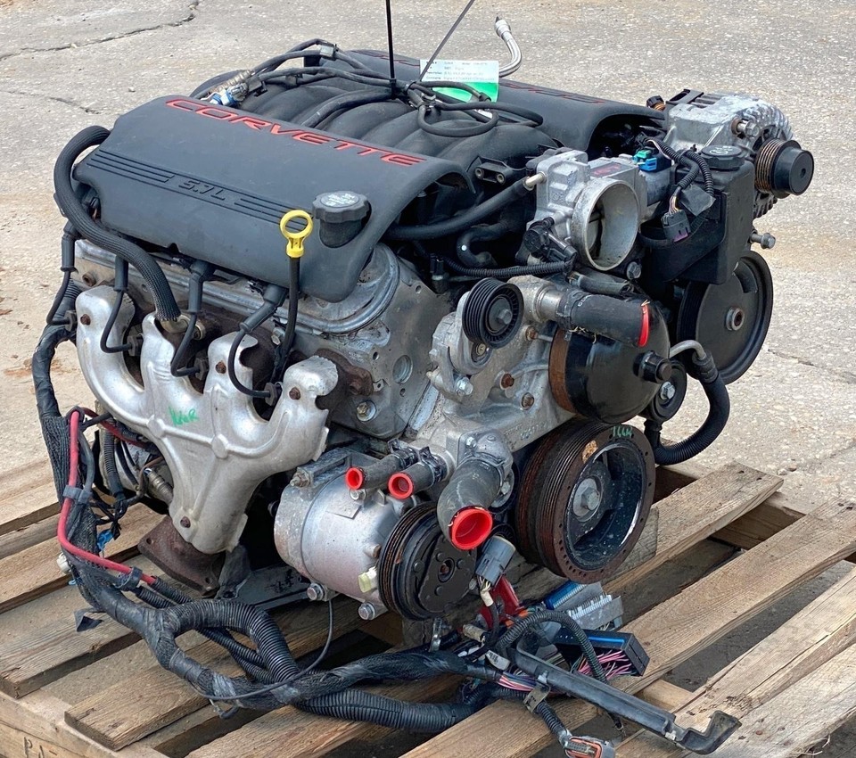 Ran w/ VIDEO! 04' C5 LS1 114K Mile 5.7L Engine Liftout Accessories ECM ...