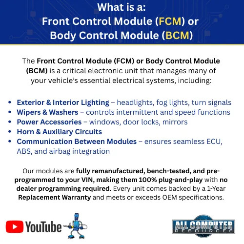 2020 Dodge Challenger BCM Body Control Module Part# 68424593 - Plug ...