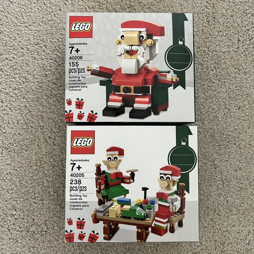 LEGO Seasonal Santa Claus & Christmas Elves 40206 & 40205 | eBay